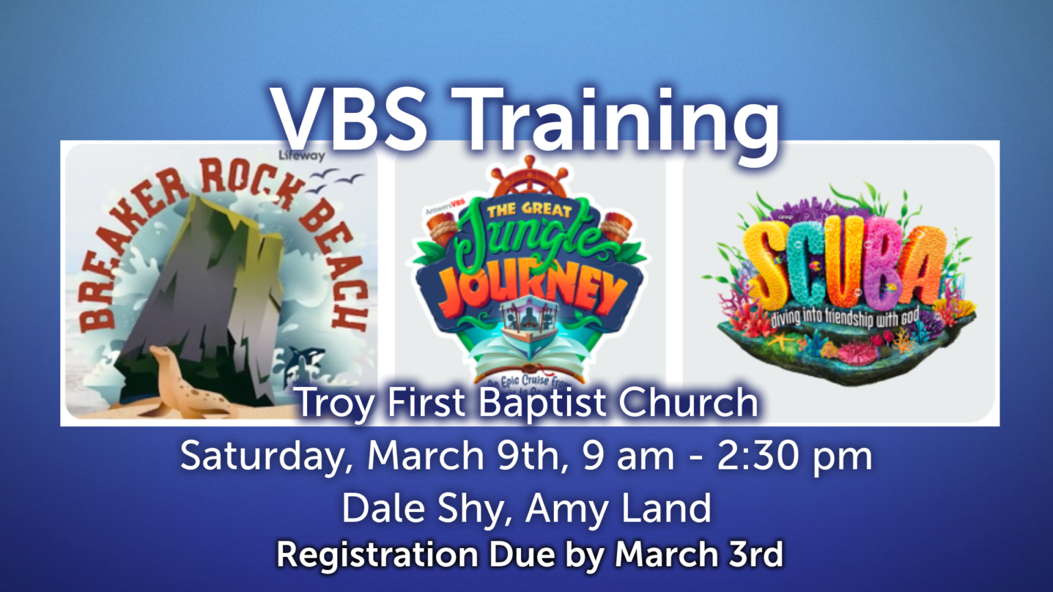 VBS Training 2024 – New Hartford Baptist Church